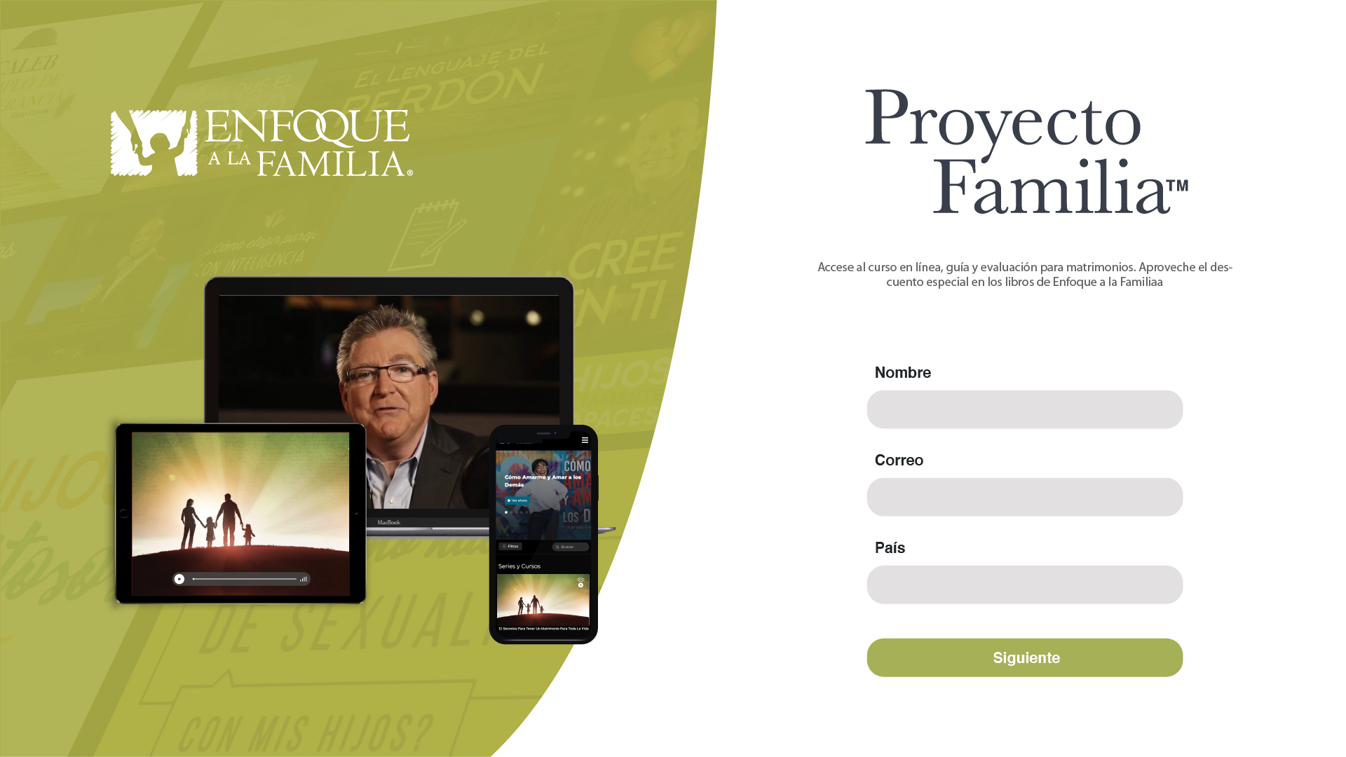 Proyecto Familia marzo 2021 - Enfoque a la Familia